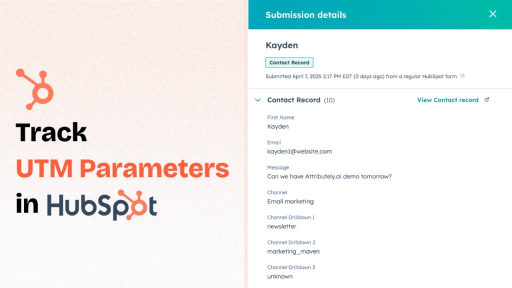 How to Track UTM Parameters in Hubspot Forms